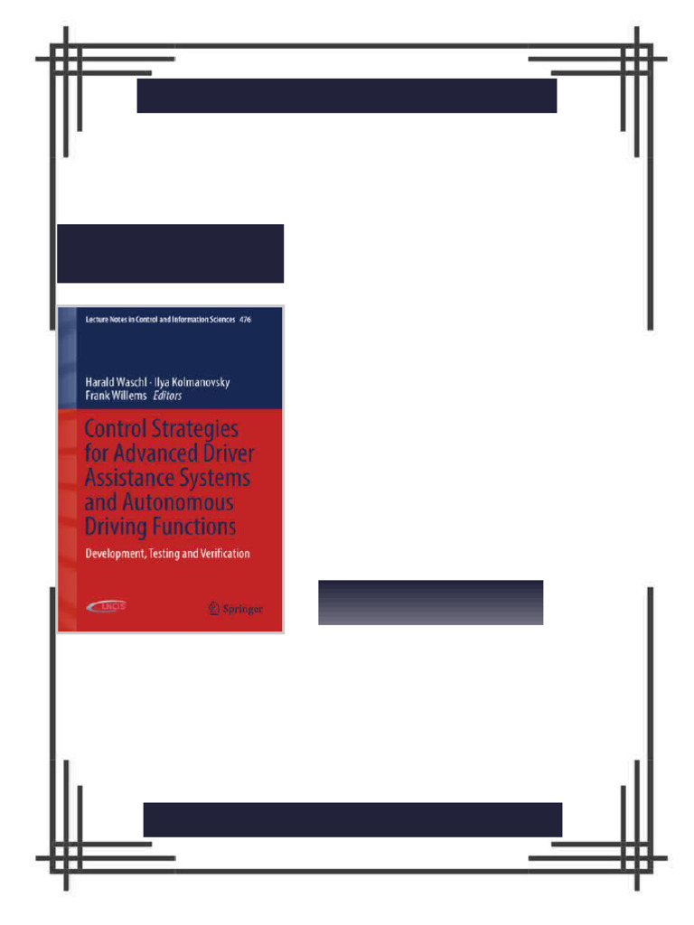 Control Strategies for Advanced Driver Assistance Systems and ...
