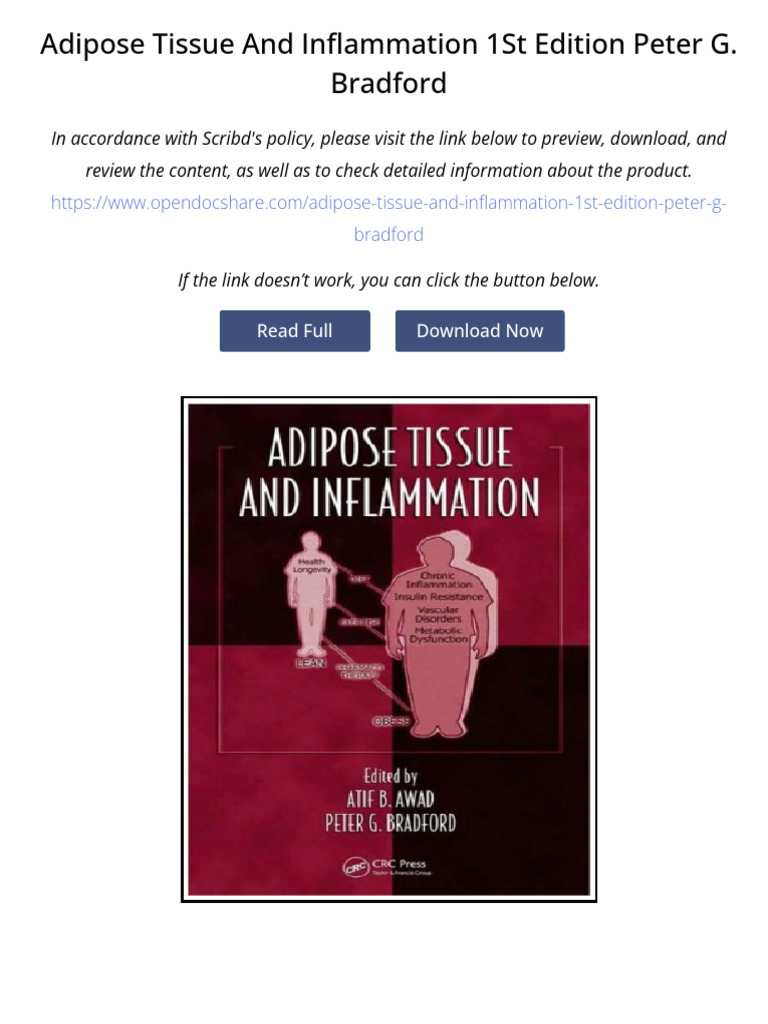 Adipose Tissue and Inflammation 1st Edition Peter G. Bradford online ...