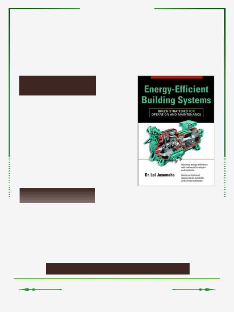 Energy Efficient Building Systems Green Strategies for Operation and ...