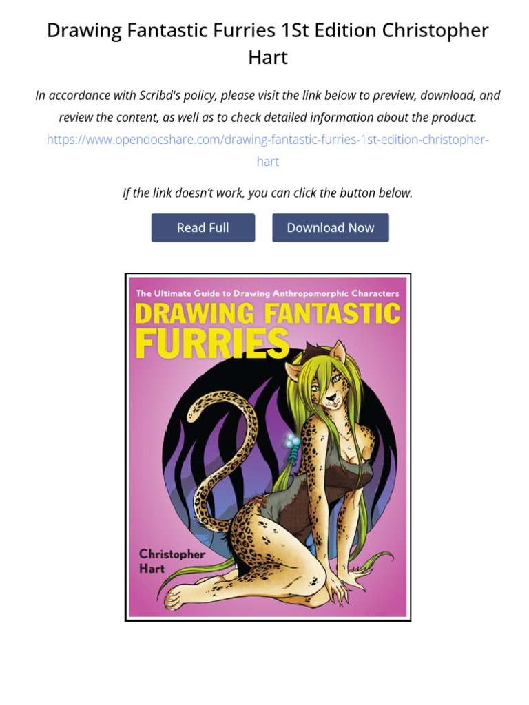 Drawing Fantastic Furries 1st Edition Christopher Hart newest edition ...
