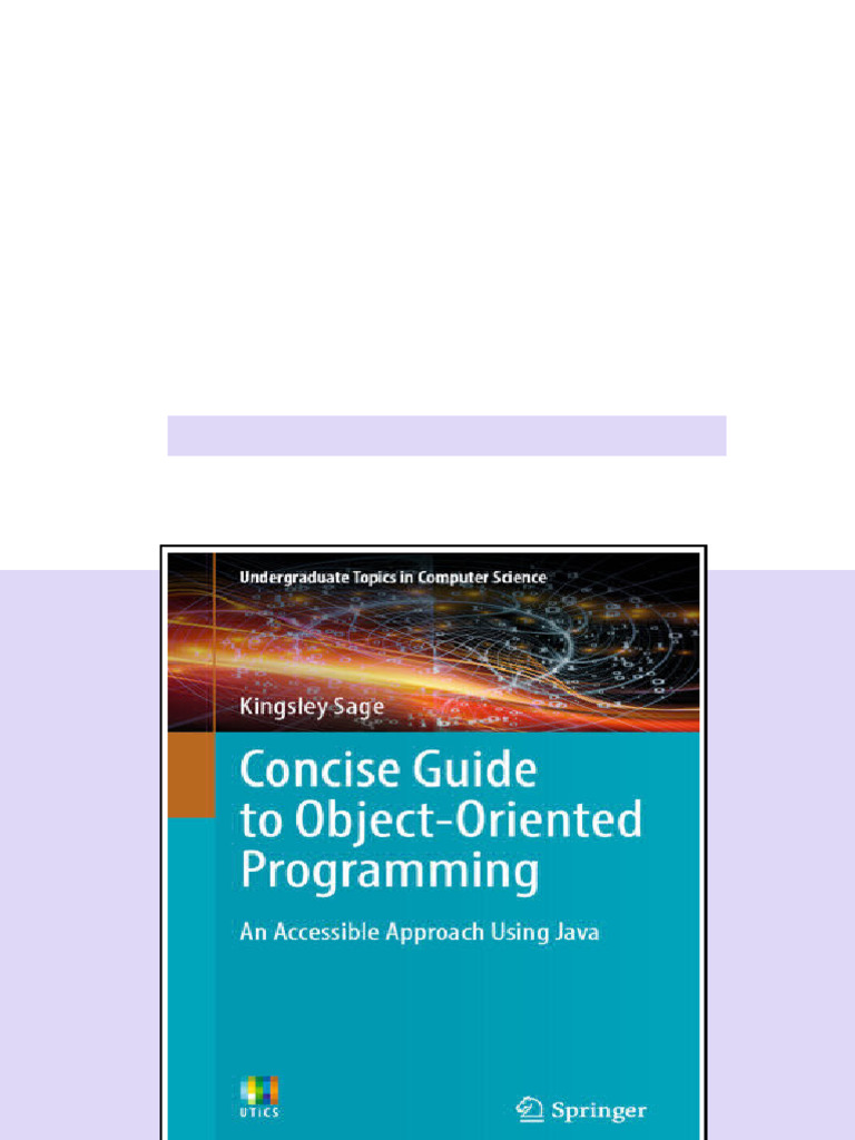 (Ebook) Concise Guide to Object-Oriented Programming: An Accessible ...