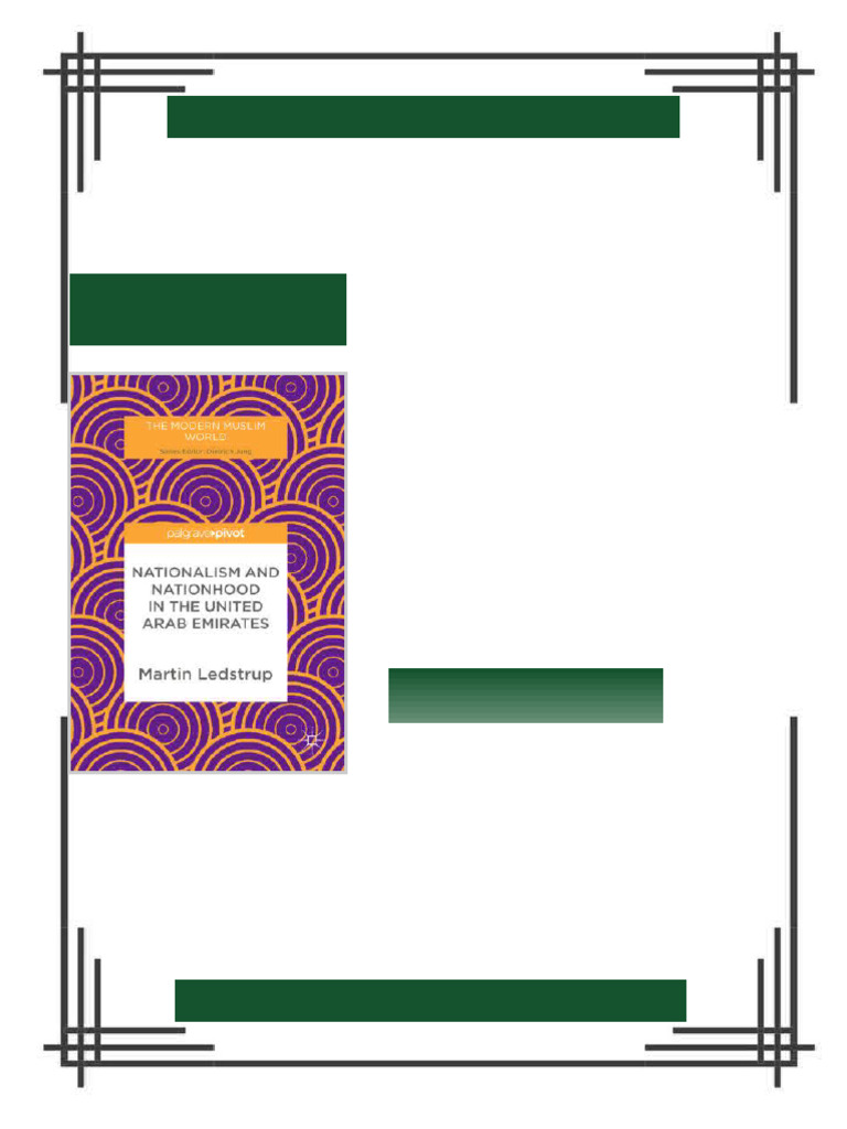 Nationalism and Nationhood in the United Arab Emirates Martin Ledstrup ...