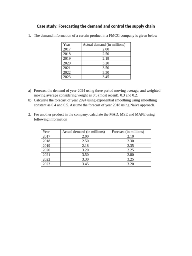 Case Study Forecasting 2 R | PDF