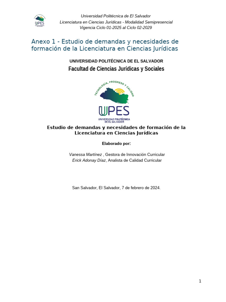 Estudio de demandas y necesidades de formaciÃ³n para CCJJ 2024 | PDF ...