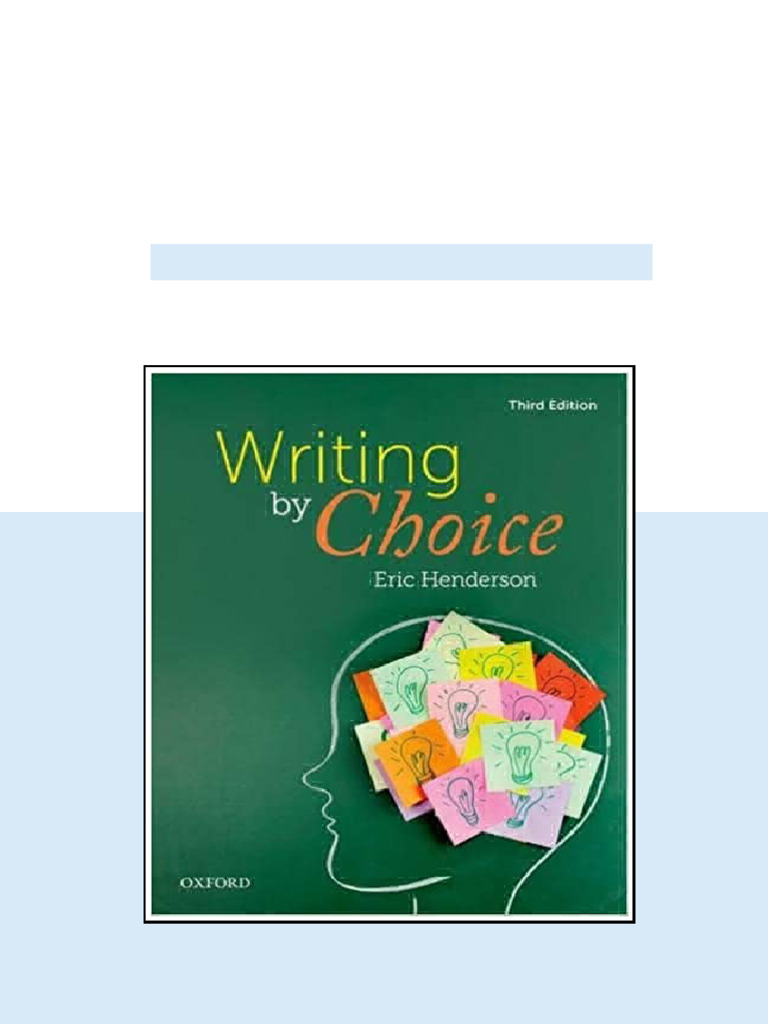(Ebook) Writing by Choice by Eric Henderson ISBN 9780199008612 ...