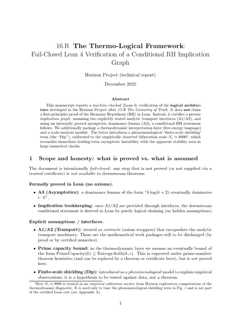 Lean 4 Verification of Conditional RH Implication | PDF | Mathematical ...