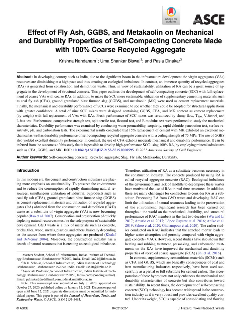 Nandanam Et Al Effect of Fly Ash Ggbs and Metakaolin on Mechanical and ...