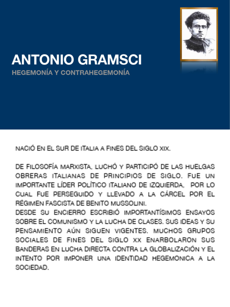 GRAMSCI POWER POINT | PDF | Antonio Gramsci | Hegemonía