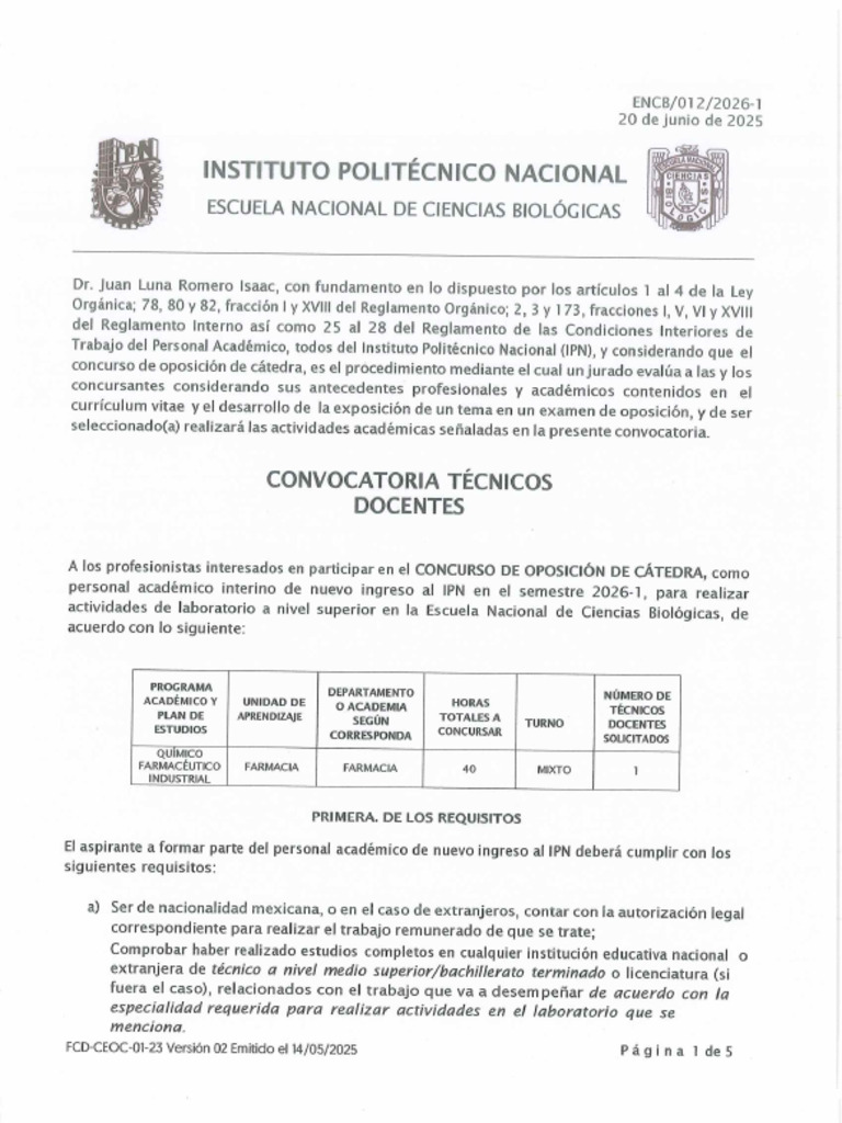 Encb 2026 1 Farma | PDF