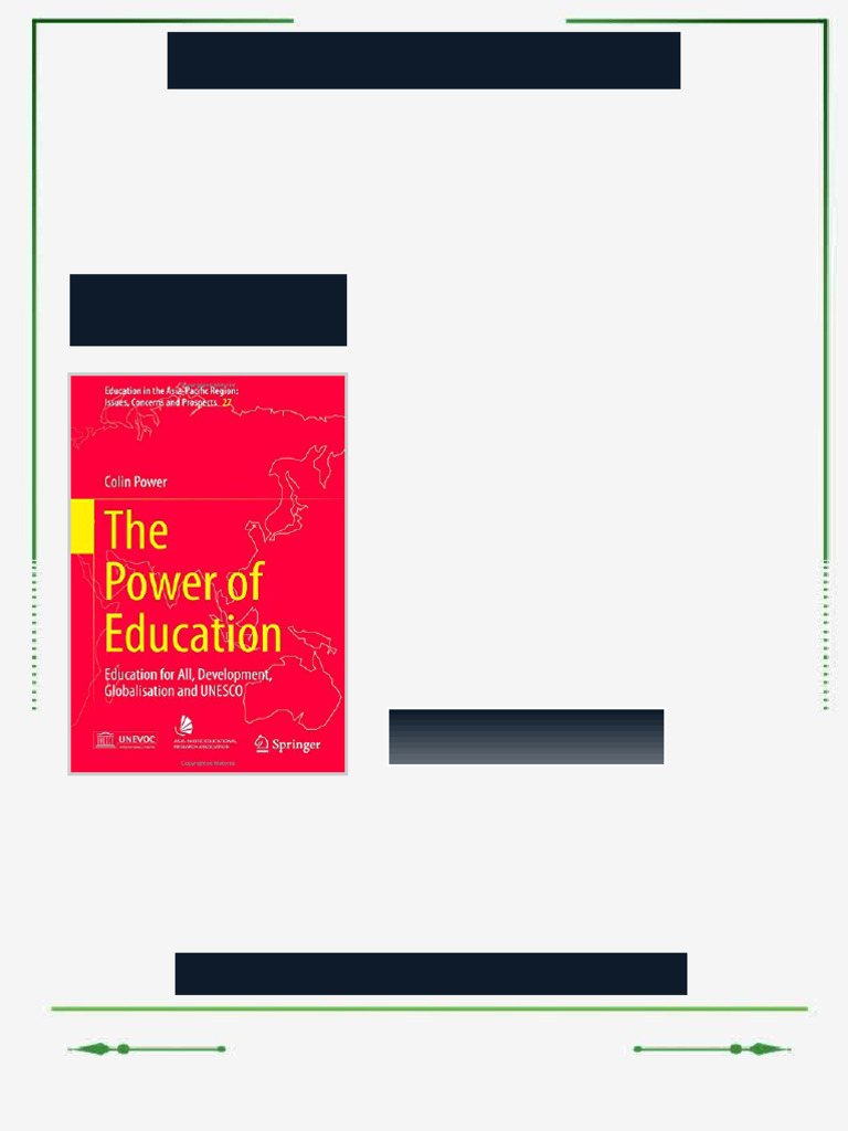 The Power of Education Education for All Development Globalisation and ...