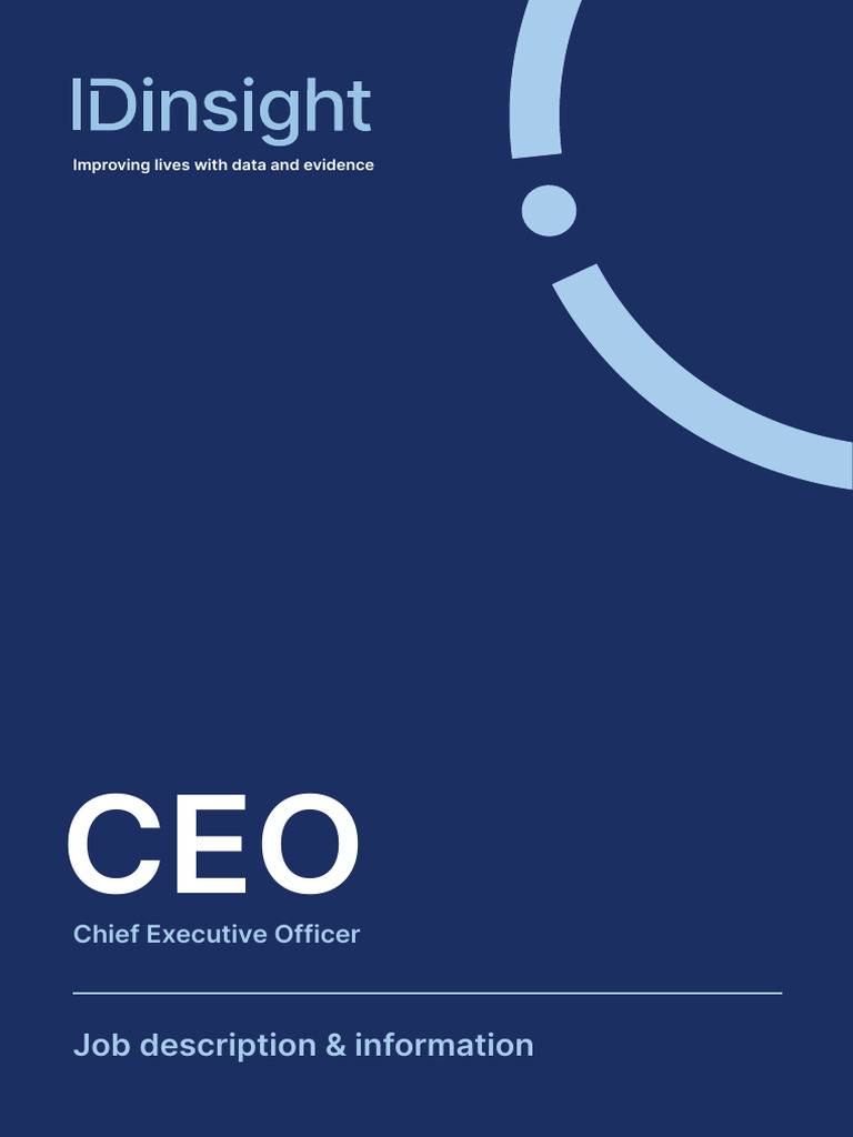 2023 Idinsight Ceo Jd Final | PDF | Leadership | International Development