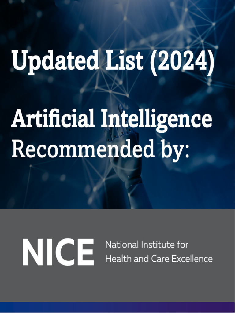 NICE_recommended_clinical_AI__1723541917 | PDF | Ct Scan | Heart