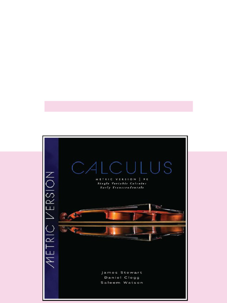 (Ebook) Single Variable Calculus: Early Transcendentals, Metric Version ...