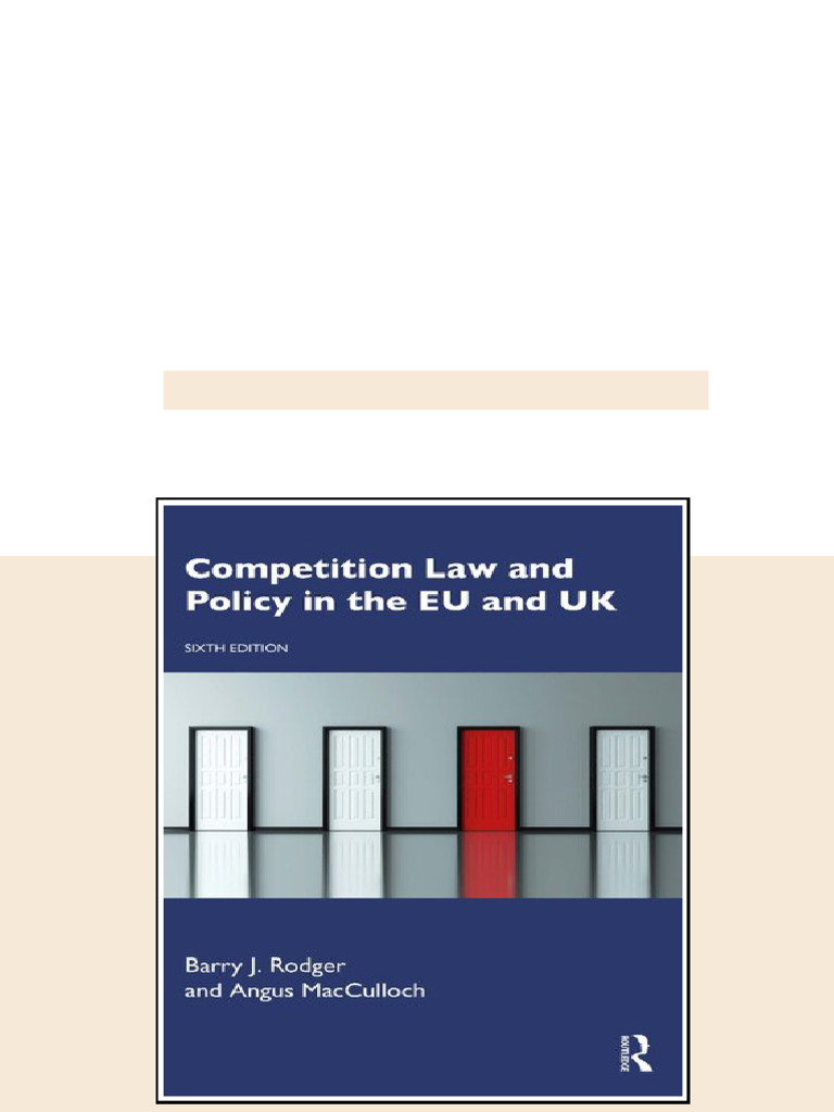 (Ebook) COMPETITION LAW AND POLICY IN THE EU AND UK by BARRY J ...