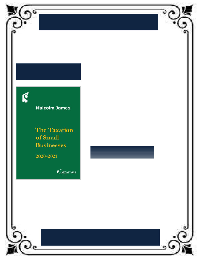 The Taxation of Small Businesses Thirteenth Edition Malcolm James eBook ...
