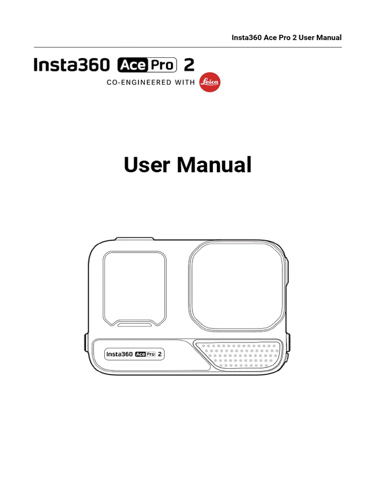 Insta360 Ace Pro 2 User Guide | PDF | Exposure (Photography) | Smartphone