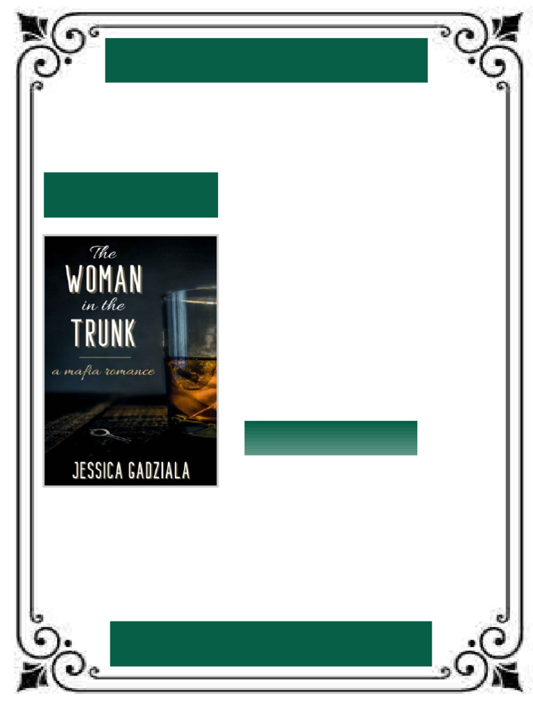 The Woman in the Trunk (Costa Family #1) 1st Edition Jessica Gadziala ...