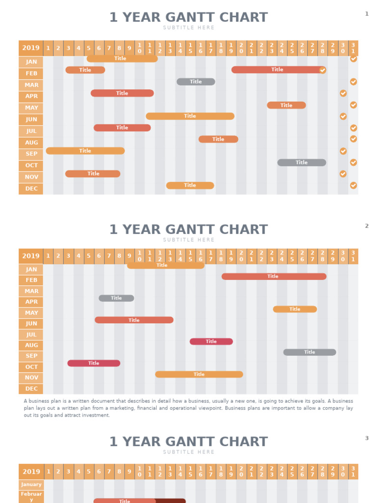 Gantt Slides V2 Powerpoint Template | PDF