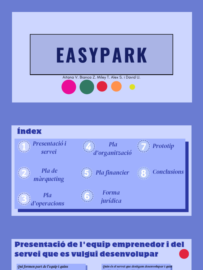 Presentació final EasyParking.pdf | PDF
