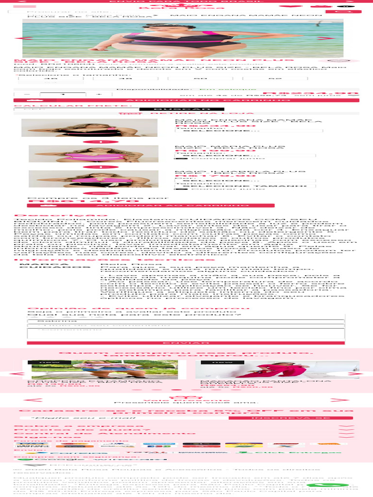 MAIO ENGANA MAMÃE NEON PLUS SIZE - BELA ROSA Bela Rosa | PDF