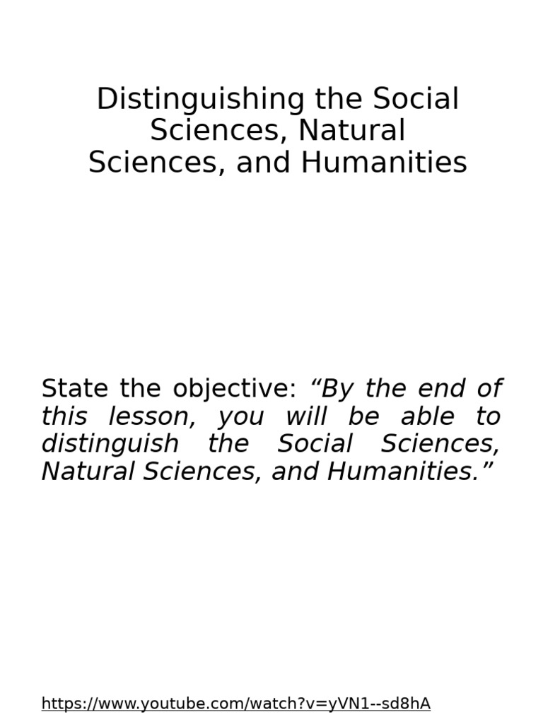 Distinguish | PDF | Social Sciences | Science