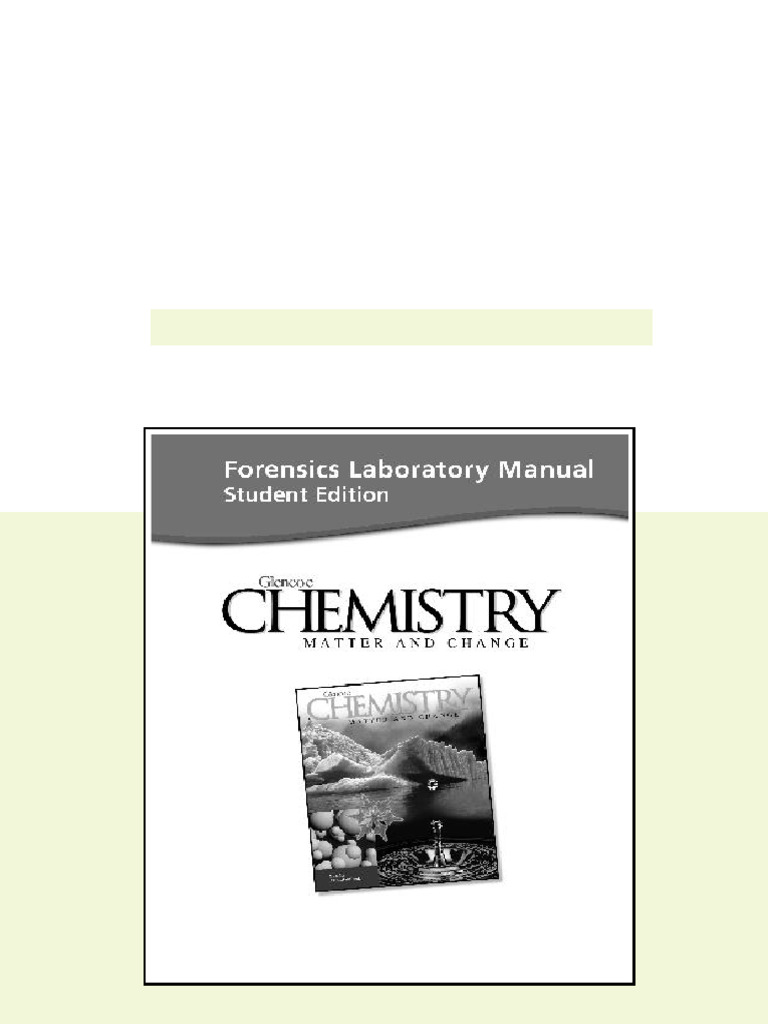(Ebook) Forensics Laboratory Manual: Chemistry Matter and Change ...