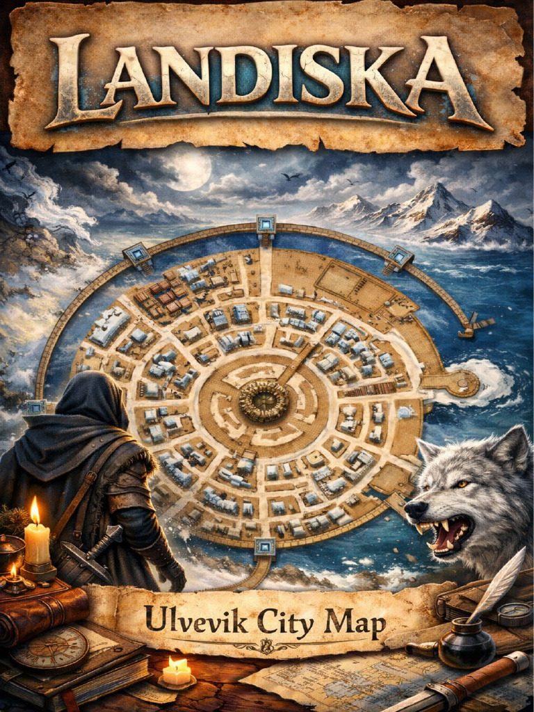 LANDISKA Ulvevik City Map | PDF