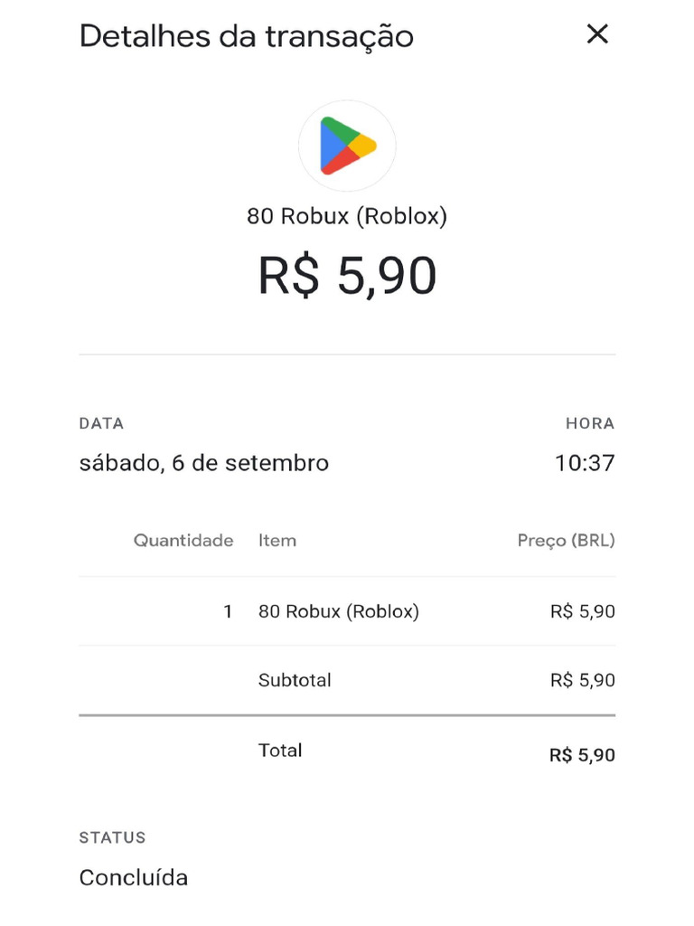 Recibo Roblox. | PDF