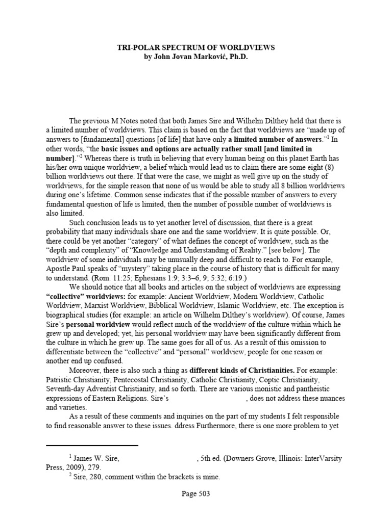 Zmn 131 New - Tri-polar Spectrum of Worldviews | PDF | Brahman | Vedas