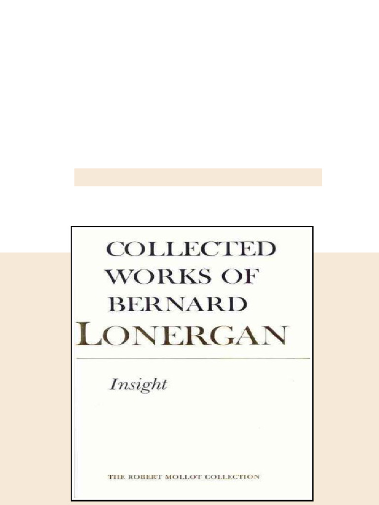 (Ebook) Insight: A Study of Human Understanding (Collected Works of ...