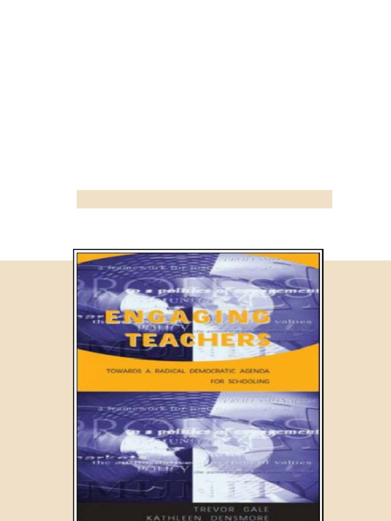 (Ebook) Engaging Teachers: towards a radical democratic agenda for ...