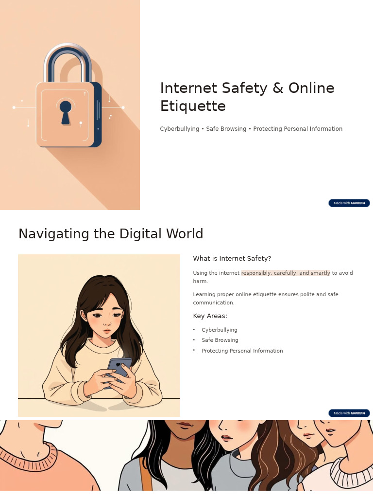 Internet Safety and Online Etiquette (1) | PDF | Cyberbullying | Internet