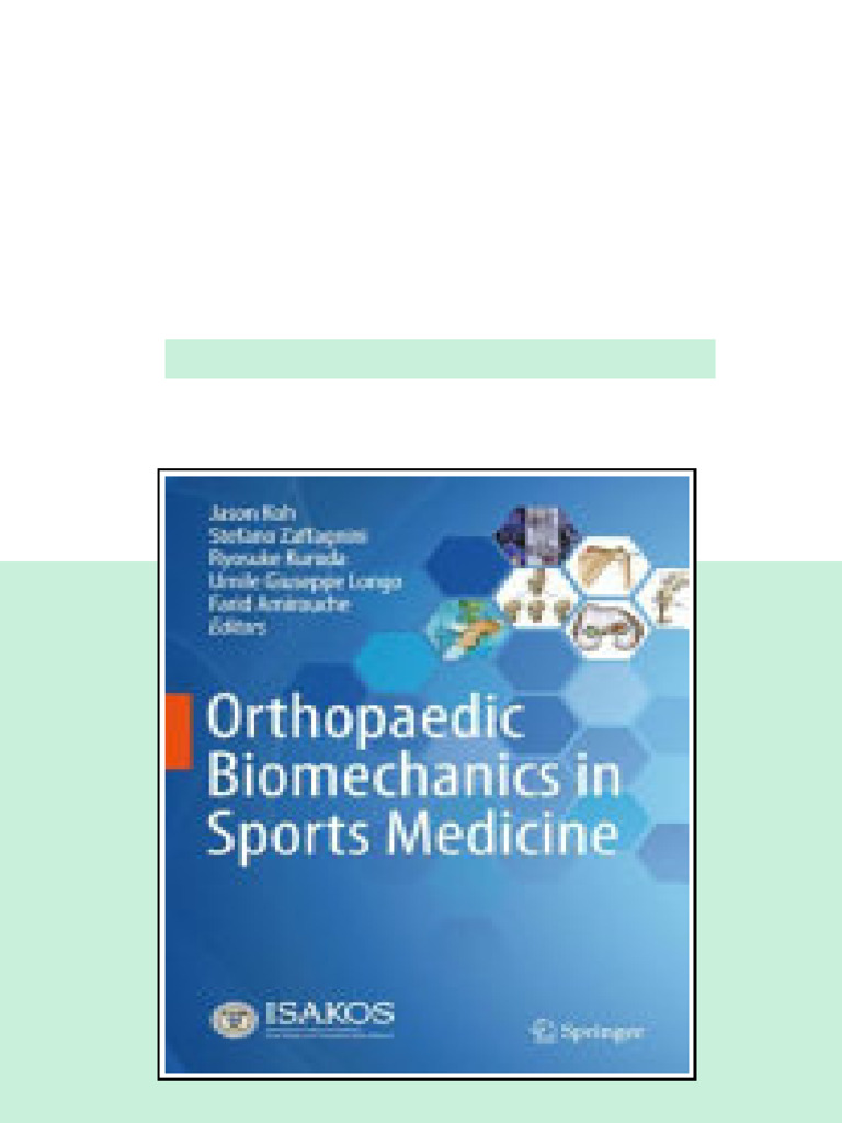(Ebook) Orthopaedic Biomechanics in Sports Medicine by Jason Koh ...