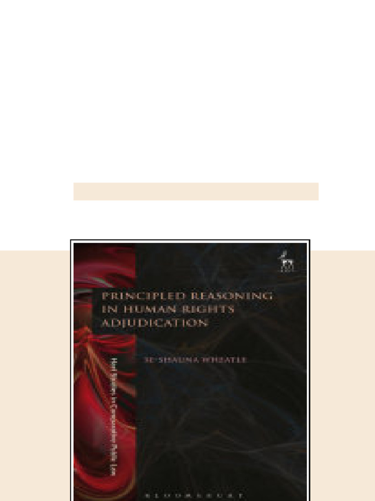 (Ebook) Principled Reasoning in Human Rights Adjudication by Se-shauna ...