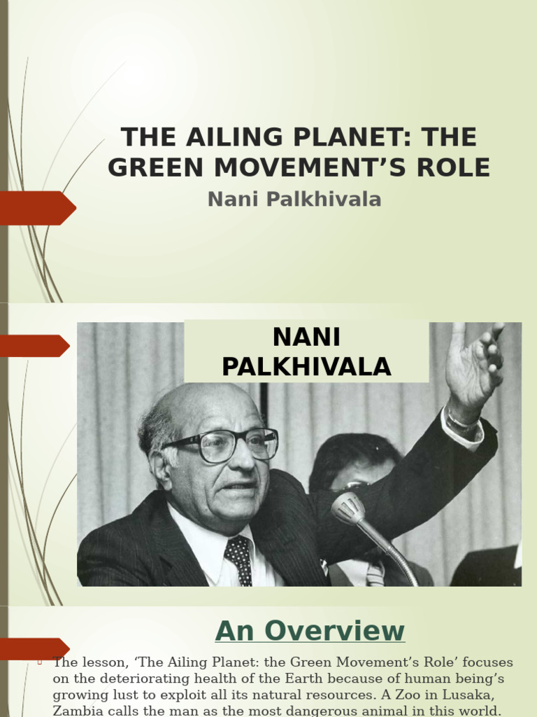 Ailing Planet and Green Movement Insights | PDF | Sustainability | Ecology