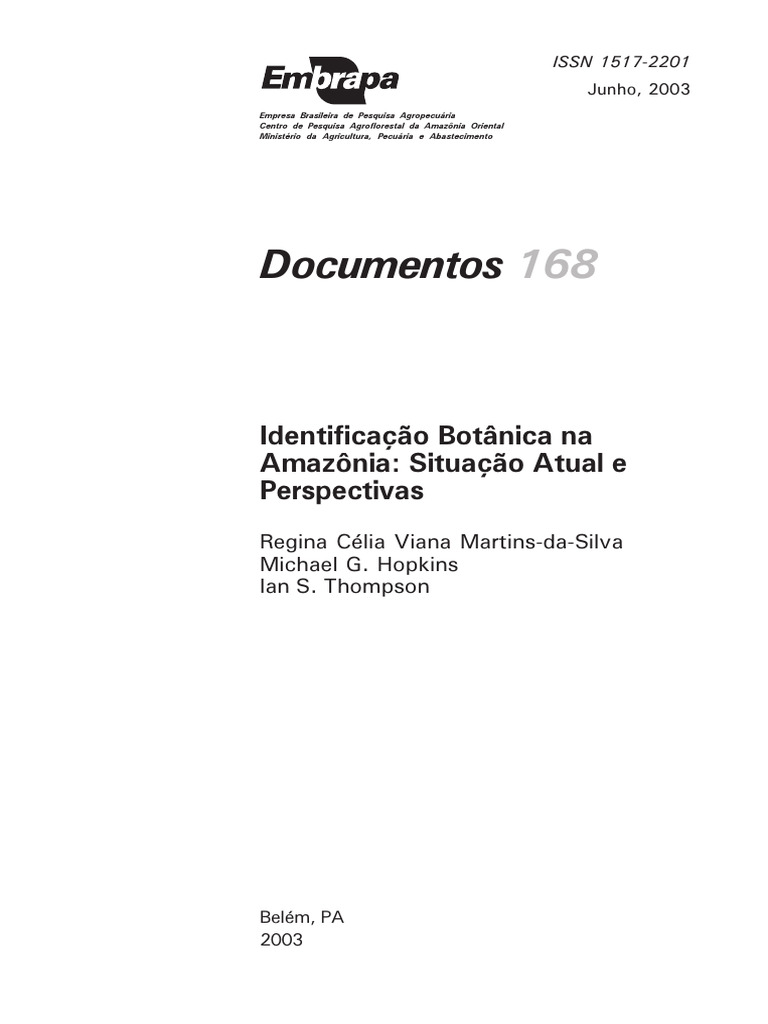 Identificação Botânica na Amazônia | PDF | Floresta Amazônica ...