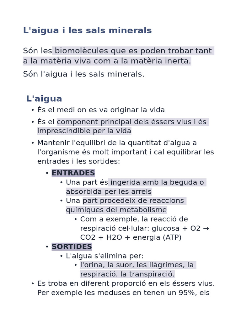2-La Sals i Les Molecules d Aigua | PDF