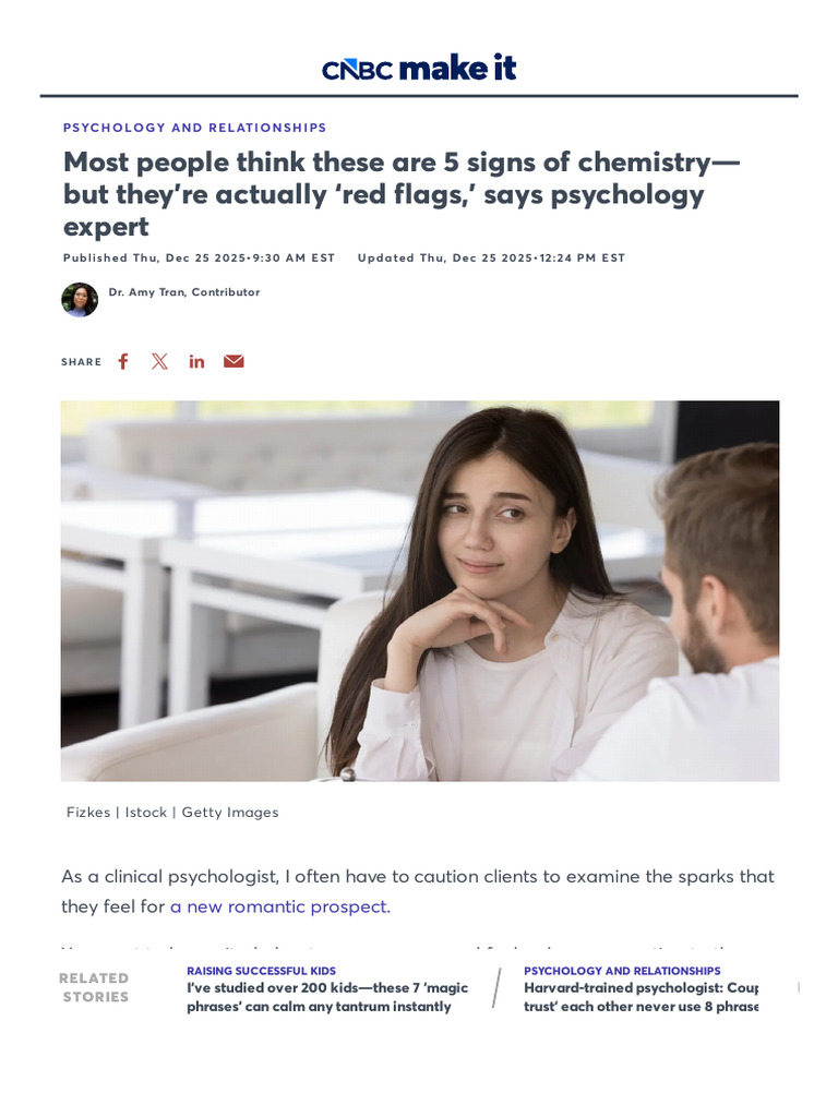 Most people think these are 5 signs of chemistry—but they're actually ...