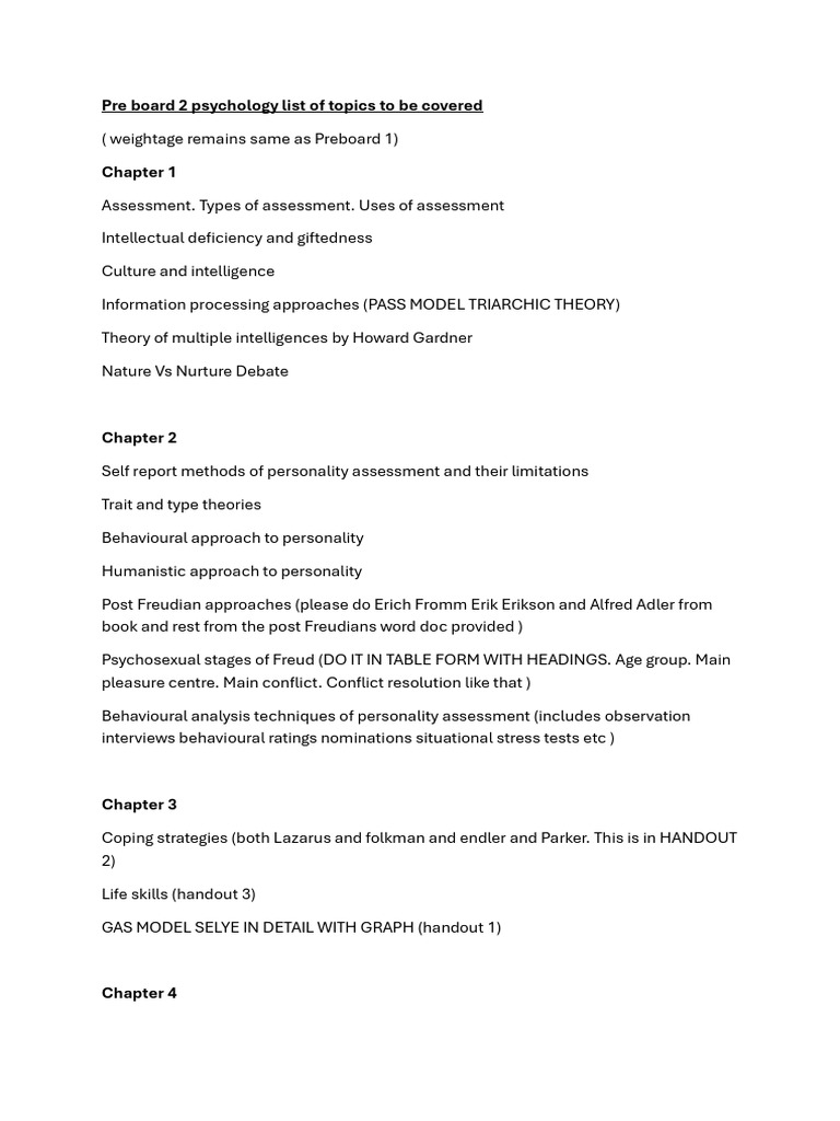 Focus Topics Preboard 2 | PDF