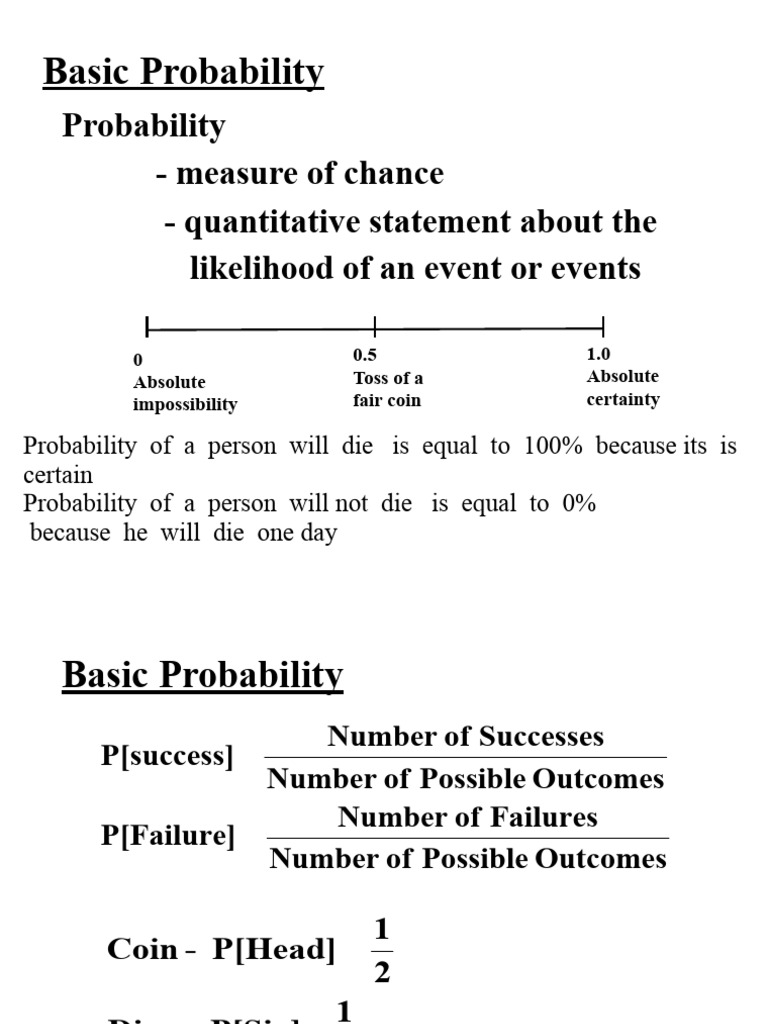 Lect 1 A Basic Probability | PDF | Probability | Mathematics