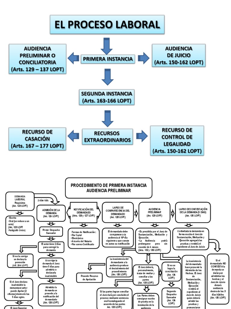 Proceso Laboral Esquemas | Sentencia (Ley) | Mediación