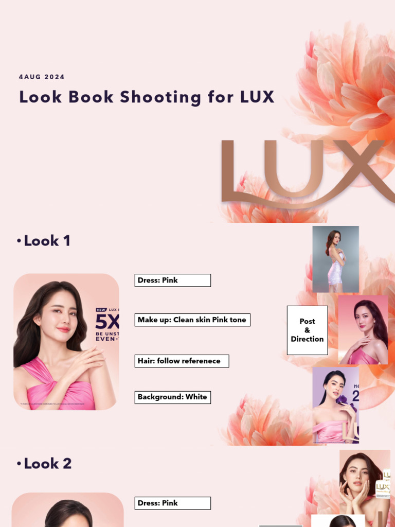 LUX Look Book Shoot Details | PDF