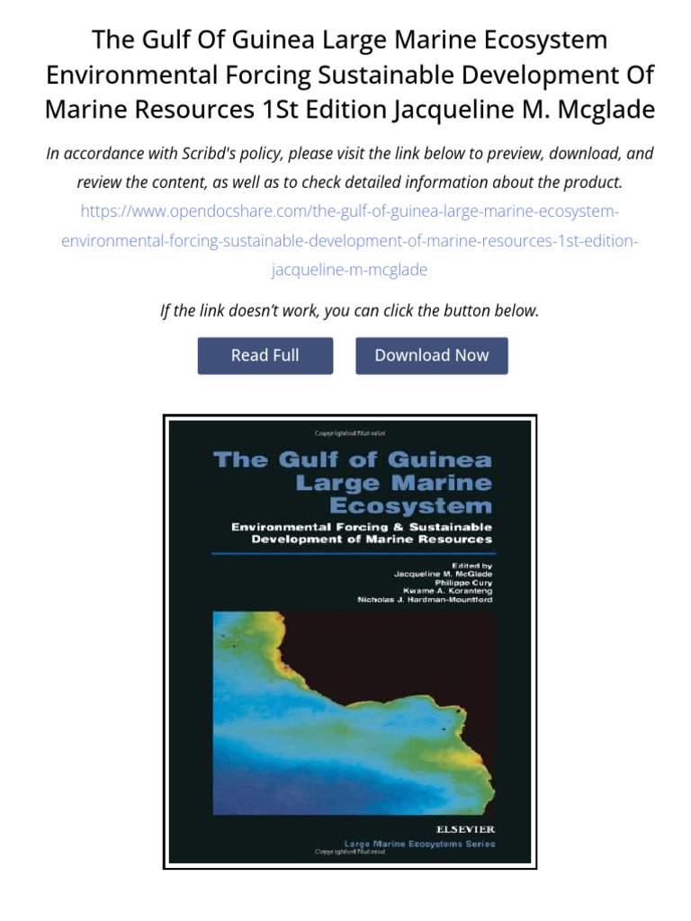 The Gulf of Guinea Large Marine Ecosystem Environmental Forcing ...