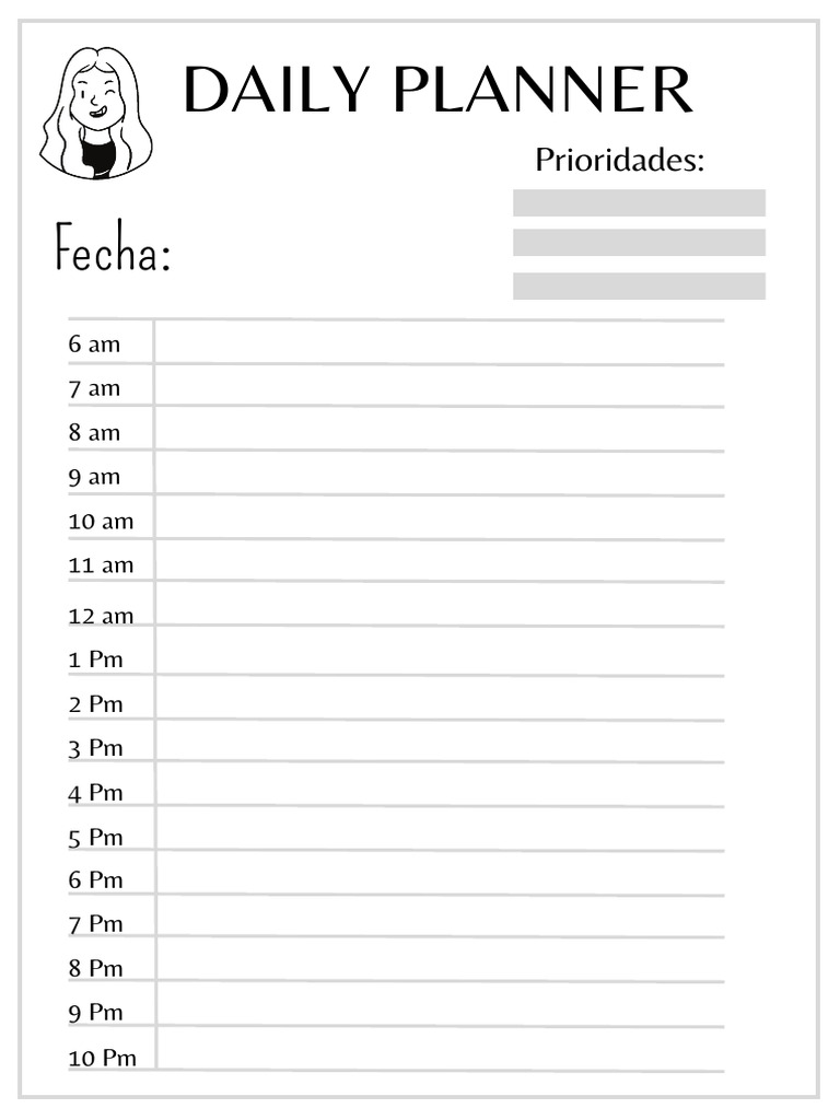 Grey Simple Daily Planner | PDF