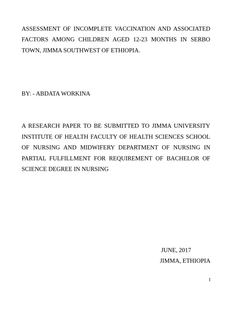 Final Abdata Research | PDF | Vaccination | Medical Specialties