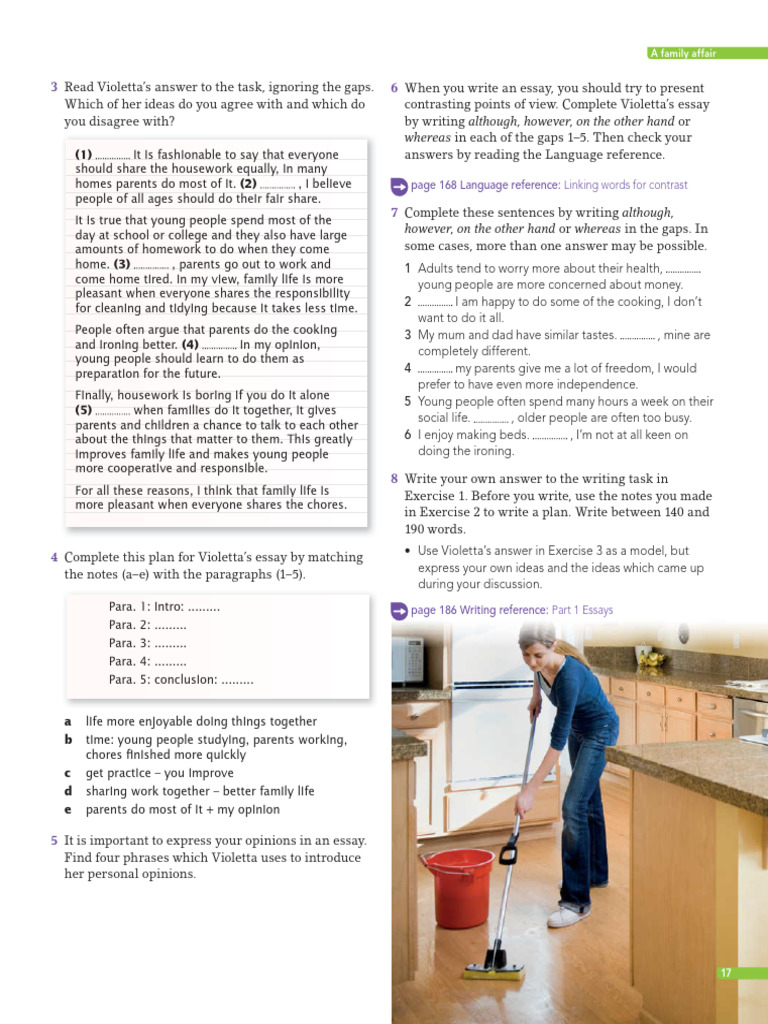 Writing Task 1 Model Answer and Expressing Contrast | PDF