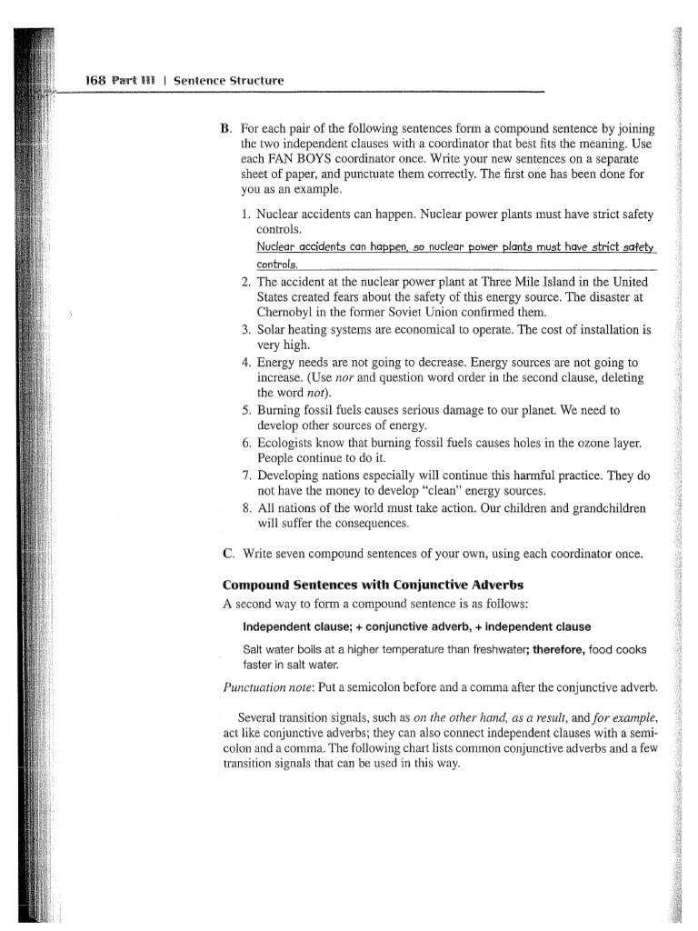 Sentence Structures HW | PDF | Clause | Adjective