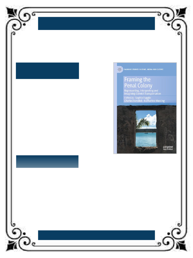 Framing the Penal Colony: Representing, Interpreting and Imagining ...