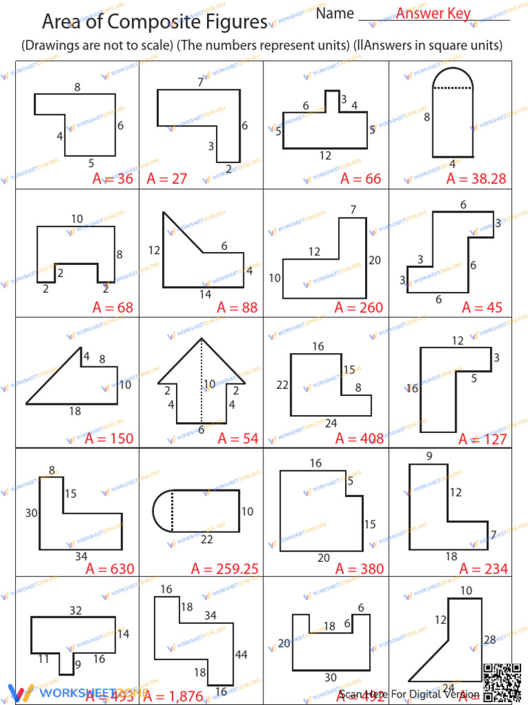 Area of Composite Figures Guide | PDF