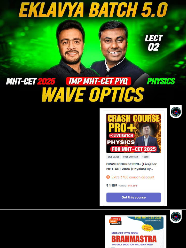 Wave Optics Lect-02_29776e4b-8afd-4fd3-8803-ce0d8fd2c821 | PDF ...